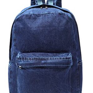 YunZh Denim Backpack Casual Style Lightweight Jeans Backpacks Classic Retro Travel Daypack