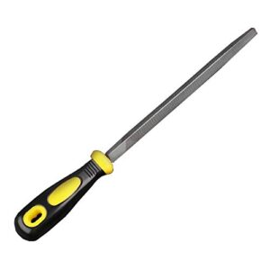 metalworking steel needle files 8" triangular file tool carpentry deburring shaping sharpening hand saws woodworking tool (triangular file)