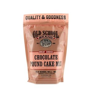 old school brand chocolate pound cake mix - 16 oz - makes a tasty one pound loaf cake!