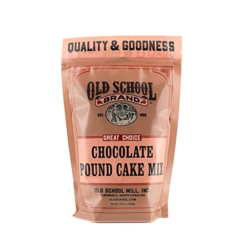 Old School Brand Chocolate Pound Cake Mix - 16 Oz - Makes a Tasty One Pound Loaf Cake!