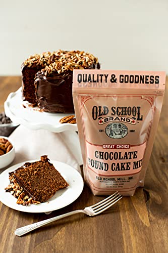 Old School Brand Chocolate Pound Cake Mix - 16 Oz - Makes a Tasty One Pound Loaf Cake!