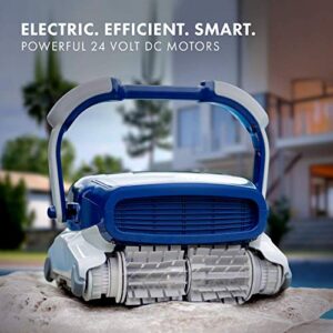 Aquabot Elite Pro Robotic Pool Cleaner with Bluetooth, Massive Top-Load Cartridge Filters, Dual Brushes, and App