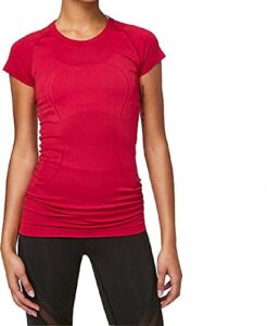 lululemon swiftly tech short sleeve crew (dark red, 6)