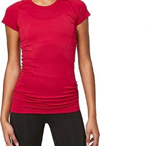 Lululemon Swiftly Tech Short Sleeve Crew (Dark Red, 6)