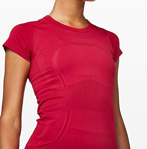 Lululemon Swiftly Tech Short Sleeve Crew (Dark Red, 6)