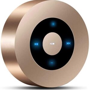 YIDAOYI LED Touch Play Bluetooth Speaker Portable Wireless Speakers with HD Sound / 12-Hour Playtime/Bluetooth 5.0 / Micro SD Support, for iPhone/ipad/Samsung/Tablet/Laptop/Notebook (Gold)