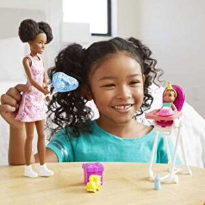 Barbie Skipper Babysitters Inc. Dolls & Playset with Babysitting Skipper Doll, Color-Change Baby Doll, High Chair & Party-Themed Accessories for Kids 3 to 7 Years Old