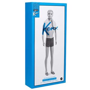 Barbie Signature Ken 60th Anniversary Vintage Doll Reproduction (12-inch) with Silkstone Body and Wrist Tag, for the Adult Collector