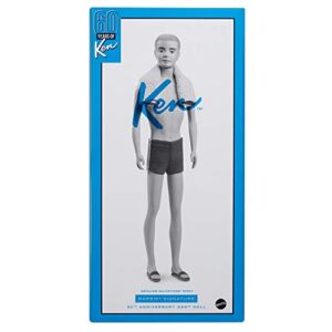 Barbie Signature Ken 60th Anniversary Vintage Doll Reproduction (12-inch) with Silkstone Body and Wrist Tag, for the Adult Collector