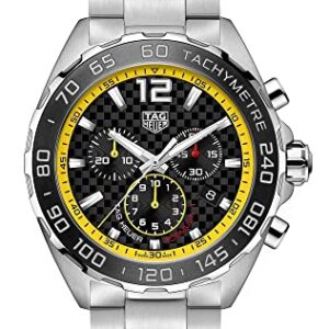 Tag Heuer Formula 1 CAU1115 Mens Quartz Watch Black Dial Chronograph Ss 41mm