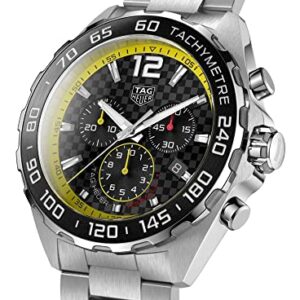 Tag Heuer Formula 1 CAU1115 Mens Quartz Watch Black Dial Chronograph Ss 41mm