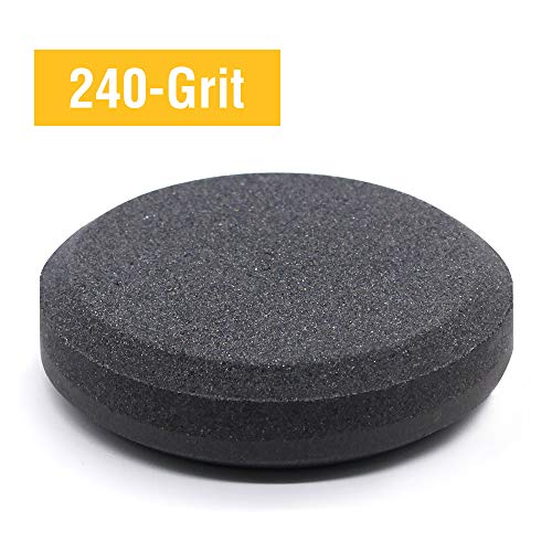 Ugotfeels Dual Grit Multi-Purpose Axe Sharpener& Hatchet Sharpening Stone Grinding Tool, Coarse/Fine | 240 Grits & 400 Grits on Each Side | 2-Pack