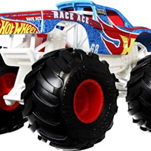 Hot Wheels Monster Trucks Oversized Race Ace 1:24 Scale Die-Cast Toy Truck