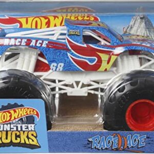 Hot Wheels Monster Trucks Oversized Race Ace 1:24 Scale Die-Cast Toy Truck