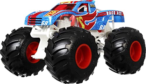 Hot Wheels Monster Trucks Oversized Race Ace 1:24 Scale Die-Cast Toy Truck