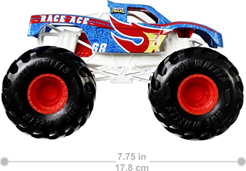 Hot Wheels Monster Trucks Oversized Race Ace 1:24 Scale Die-Cast Toy Truck