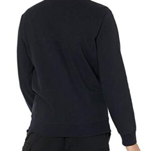 Amazon Essentials Men's Lightweight French Terry Full-Zip Mock Neck Sweatshirt, Black, Medium