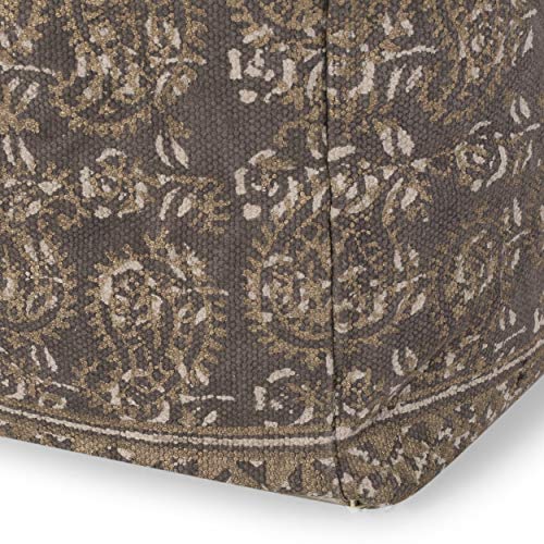 Christopher Knight Home Pouf, Taupe + Gold