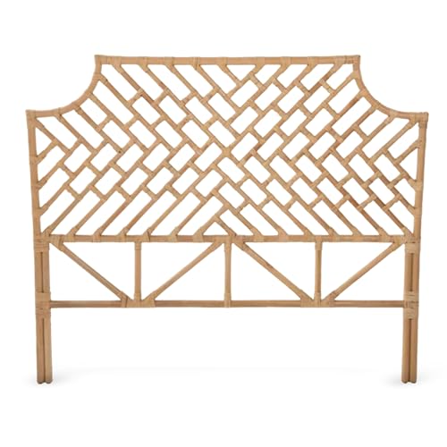 Kouboo Rattan Chippendal Headboard, California King Size, Handmade, Bedroom Furniture, Bohemian Decor, Headboard, Natural