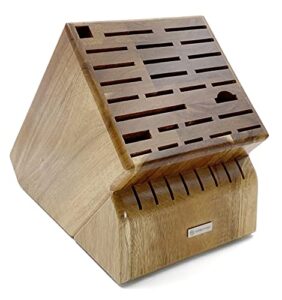 wÜsthof 35-slot acacia knife storage block