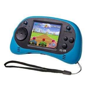 kids handheld game portable video game player with 200 games 16 bit 2.5 inch screen mini retro electronic game machine ,best gift for child (blue)