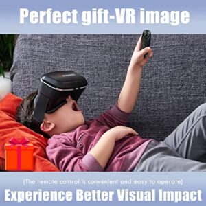 VR Headsets Compatible with iPhone & Android Phones - VR Set Incl. Remote Control for 4.7”-6.53” Cell Phone, 3D Virtual Reality Goggles Glasses Gift for Kids and Adults for 3D Gaming and Videos