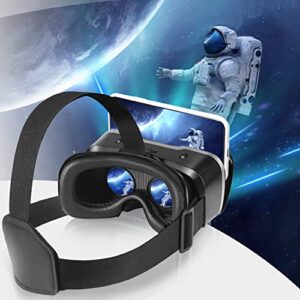 VR Headsets Compatible with iPhone & Android Phones - VR Set Incl. Remote Control for 4.7”-6.53” Cell Phone, 3D Virtual Reality Goggles Glasses Gift for Kids and Adults for 3D Gaming and Videos