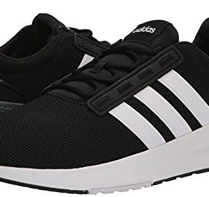 adidas Men's Racer TR21 Trail Running Shoe, Black/White/Core Black, 10.5