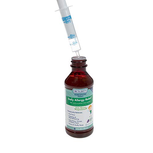 Dr. Talbot's Daily Allergy Relief Liquid Medicine, Naturally Inspired, for Children, Includes Syringe, Natural Grape Juice Flavor, 4 Fl Oz