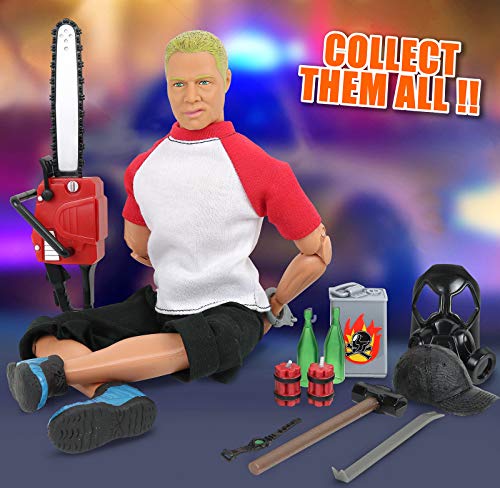 Click N' Play 12 inch Enemy Commando Action Figure with Tools & Accessories 12 pieces Play Set