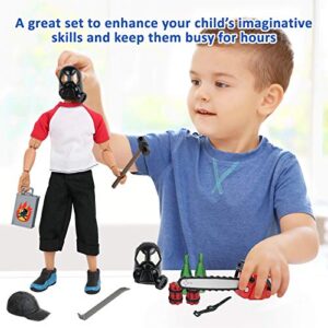 Click N' Play 12 inch Enemy Commando Action Figure with Tools & Accessories 12 pieces Play Set