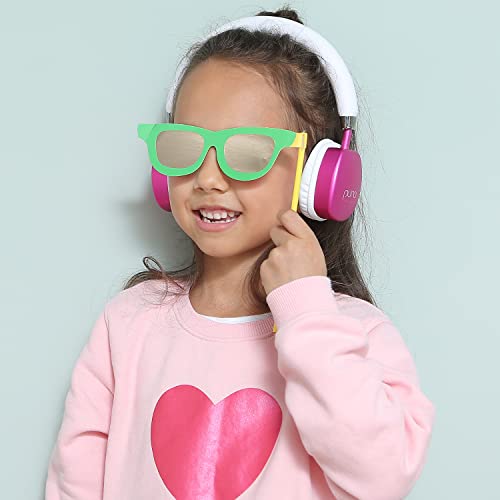 Puro Sound Labs PuroQuiets Volume Limited On-Ear Active Noise Cancelling Bluetooth Headphones – Lightweight Headphones for Kids with Built-in Microphone – Safer Sound Studio-Grade Quality (Hot Pink)