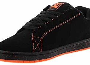 DC Men's Gaveler Low Shoe Skate, Black/Orange, 12