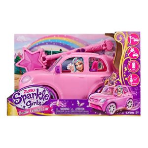 sparkle girlz pink radio controlled car by zuru with wand remote control and 360 degree control for girls