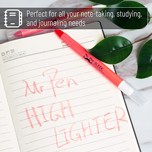 Mr. Pen No Bleed Gel Highlighter, Bible Highlighters, Pink, Pack of 4