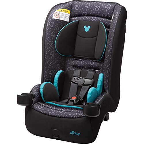 Disney Baby Jive 2 in 1 Convertible Car Seat,Rear-Facing 5-40 pounds and Forward-Facing 22-65 pounds, Mickey Teal