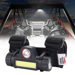 kemimoto utv dome light universal roll bar cage mount interior lights compatible with utv polaris rzr can am talon yamaha kawasaki golf cart boat off-road-work for 1.25“-2.0" roll bar or ironwork