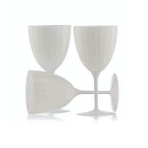 decorline wine cup | 3 oz. | white | pack of 8