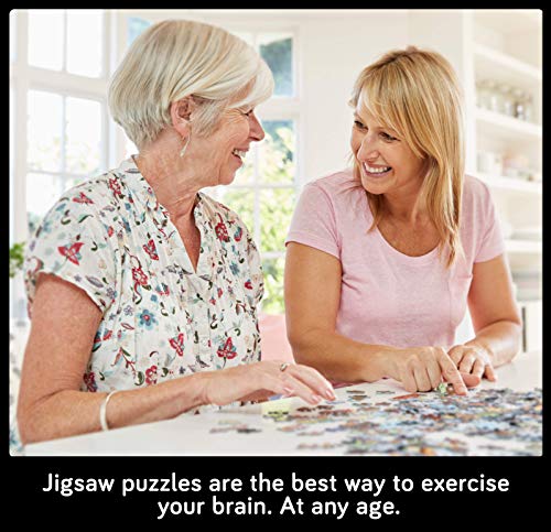 USA Map Puzzle 1000 Piece for Adults, United States of America, Patriotic Jigsaw Puzzle & Bonus Fact Poster by A2PLAY, Premium Materials, 27.5 x 19.7 in