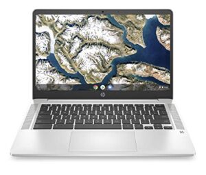 hp chromebook 14-inch fhd laptop, intel celeron n4000, 4 gb ram, 32 gb emmc, chrome (14a-na0050nr, mineral silver) (renewed)