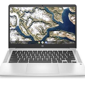 HP Chromebook 14-inch FHD Laptop, Intel Celeron N4000, 4 GB RAM, 32 GB eMMC, Chrome (14a-na0050nr, Mineral Silver) (Renewed)