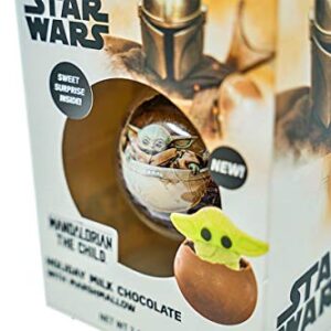 Star Wars The Mandalorian Holiday Chocolate Ball filled with Surprise The Child Marshmallow Treat, 2.12 Ounce