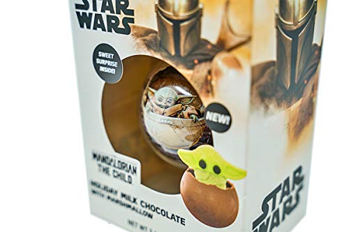 Star Wars The Mandalorian Holiday Chocolate Ball filled with Surprise The Child Marshmallow Treat, 2.12 Ounce