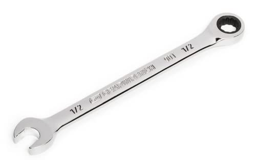 GEARWRENCH 1/2" 4 Degree Swing Arch 12 Point Ratcheting Combination Wrench - 86945