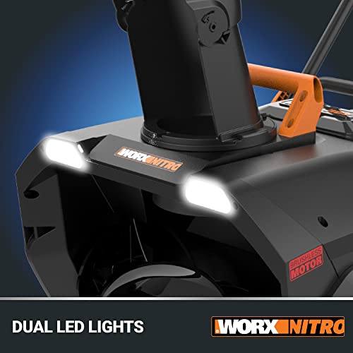 Worx 40V 20" Cordless Snow Blower Power Share with Brushless Motor - WG471 (Batteries & Charger Included)