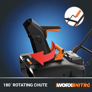 Worx 40V 20" Cordless Snow Blower Power Share with Brushless Motor - WG471 (Batteries & Charger Included)