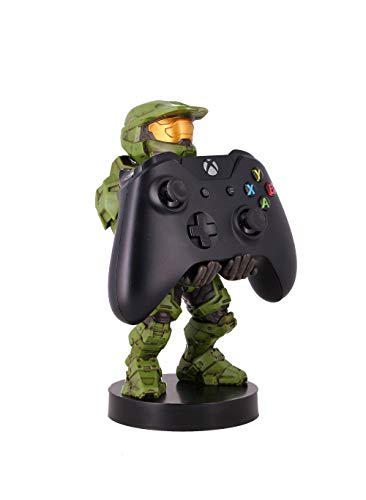 Exquisite Gaming: Halo: Master Chief - Mobile Phone & Gaming Controller Holder, Device Stand, Cable Guys, Xbox Licensed Figure