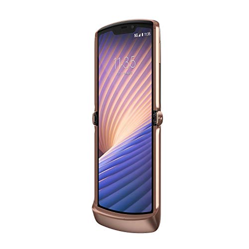 Razr 5G | Unlocked| Made for US by Motorola | 8/256GB | 48MP Camera | 2020 | Blush Gold