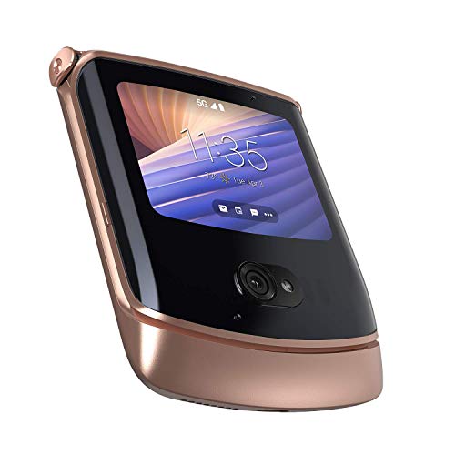 Razr 5G | Unlocked| Made for US by Motorola | 8/256GB | 48MP Camera | 2020 | Blush Gold