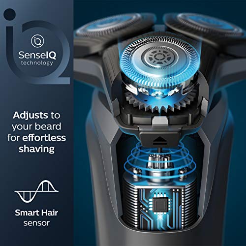 Philips Norelco Shaver 5300, Rechargeable Wet & Dry Shaver with Pop-Up Trimmer, S5588/81, Men